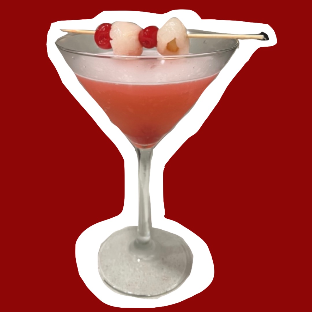 The Jennie "Ruby" Martini (Cherry Lychee Jasmine Martini) - ⌂ room salad